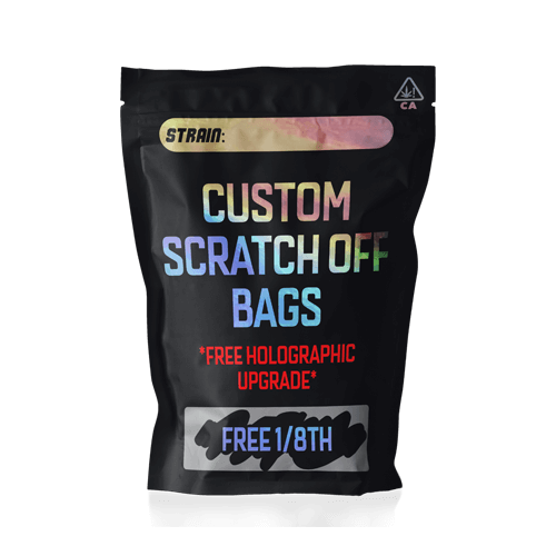 Custom Scratch Off Mylar Bags — Apex Stickers LLC