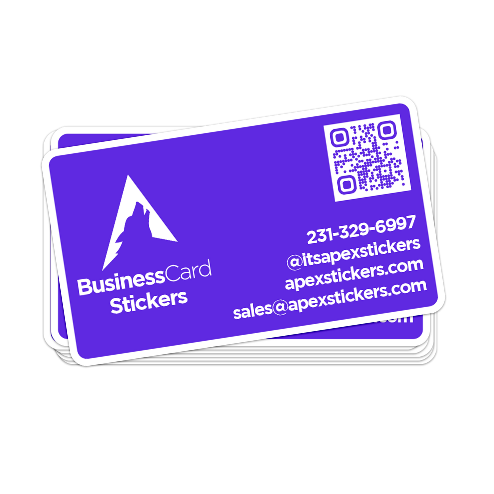 Business Card Stickers — Apex Stickers LLC