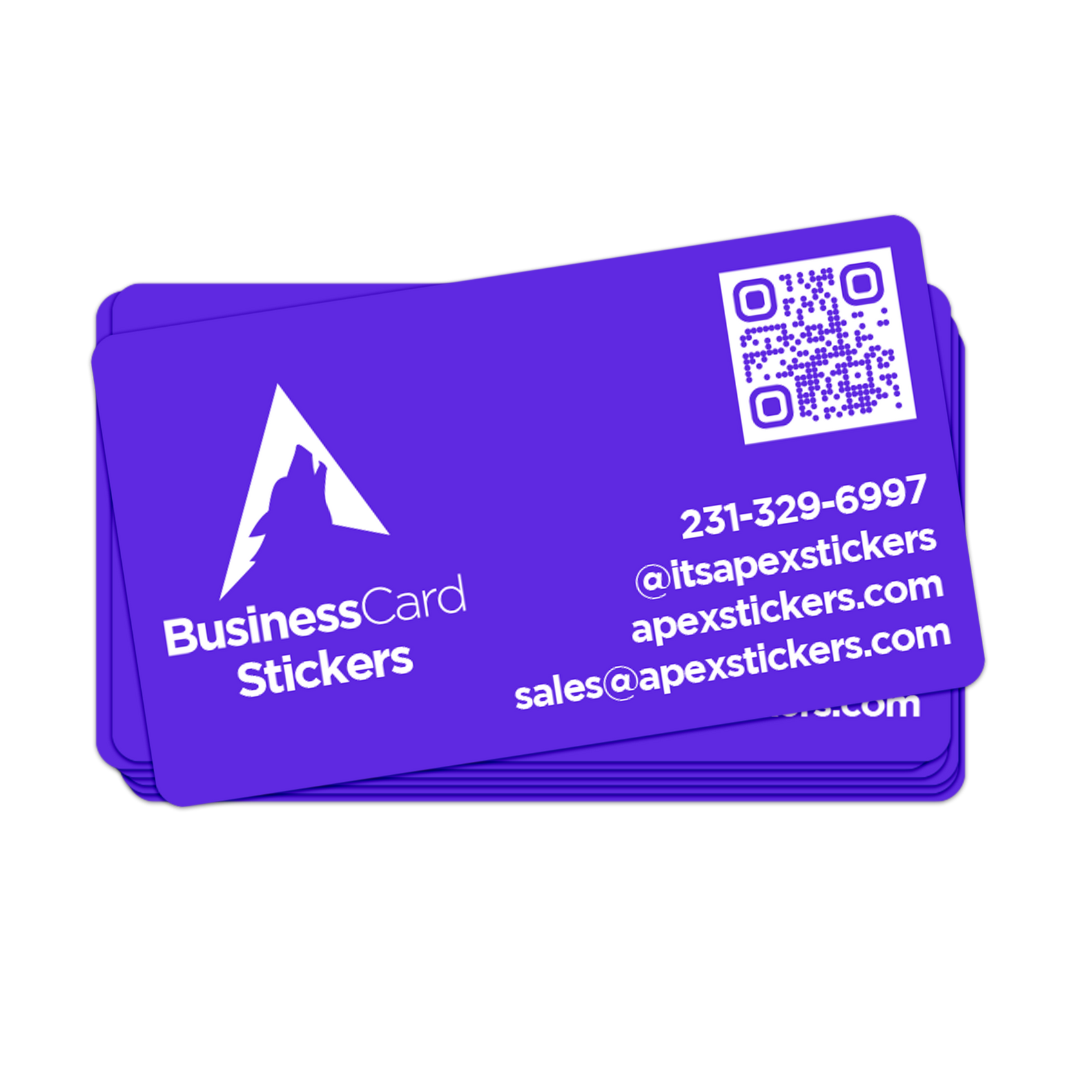Business Card Stickers — Apex Stickers LLC